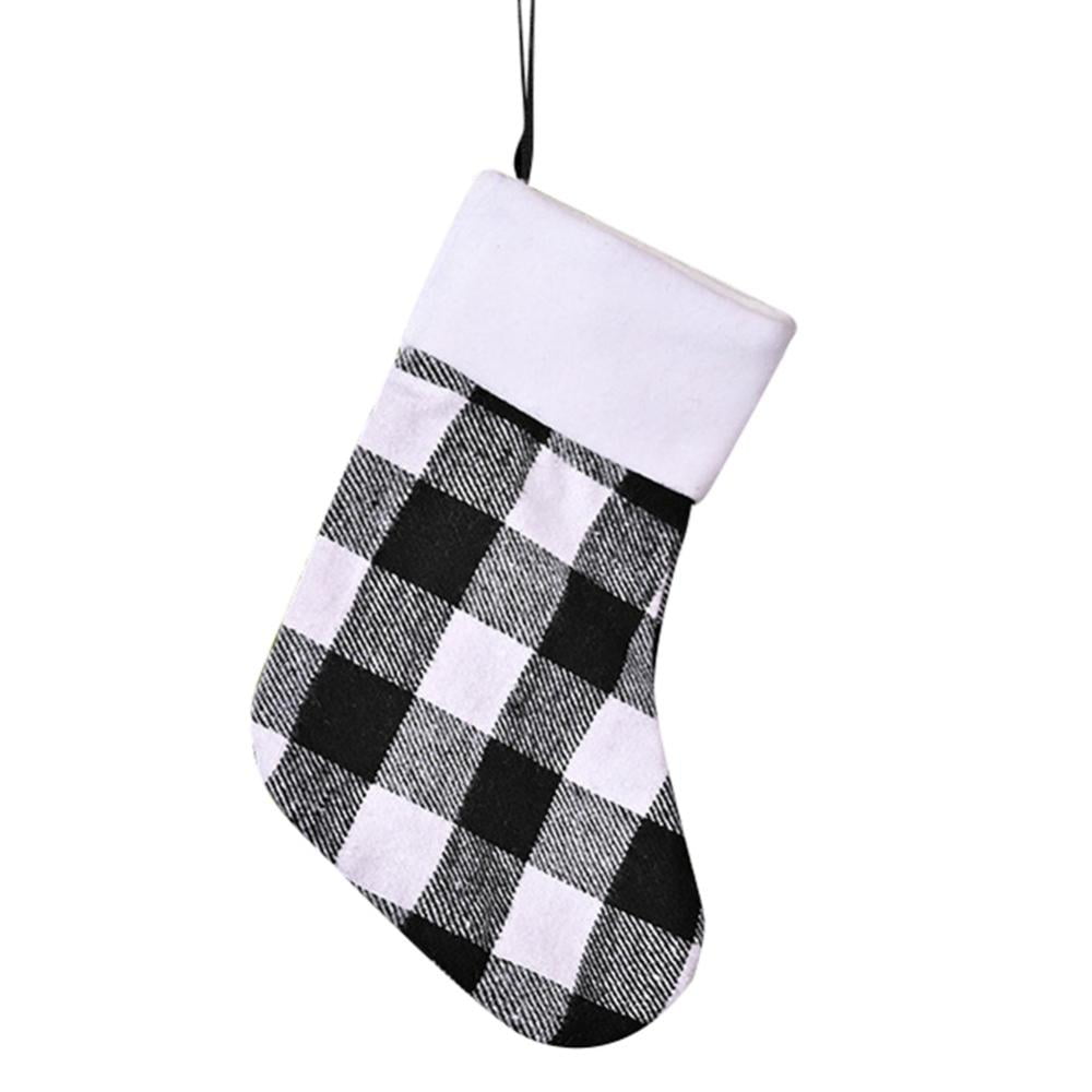 Dragonus Chirstmas Stockings, Rustic Xmas Stockings with Buffalo Plaid ...