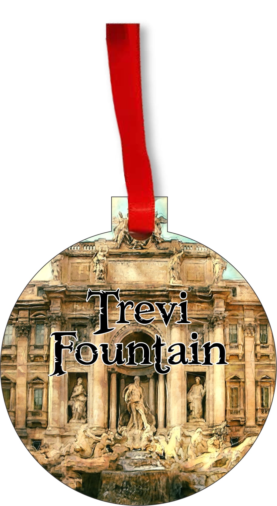 Rome Ornament - Rome Italy Christmas Ornament Trevi Fountain Ornament ...