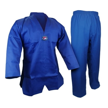 Taekwondo Sleeveless Uniform Gi Top, Martial Arts Kimono V-Neck Karate ...