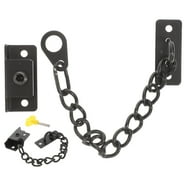 Keyed Chain Door Guard, Brite Brass Finish - Walmart.com