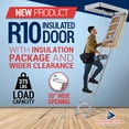 Louisville Ladder 7.8-10.3-Foot Insulated Door Aluminium Attic Ladder ...