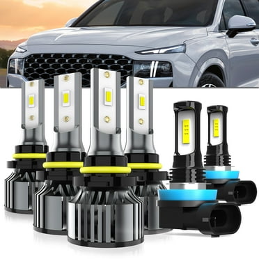 LECCIBUB LED Headlight Bulbs Compatible With Toyota Tacoma 2016-2021,H11/H8/H9 High Beam + H11 ...