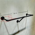 Industrial Retro Wall Mounted Pipe Shelf Bathroom Hanging Towel Rack ...