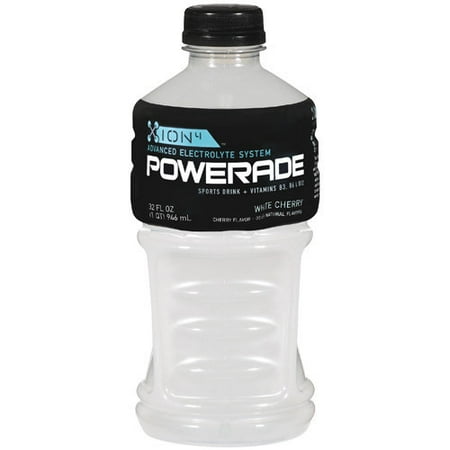 Powerade White Cherry Ion4 Sports Drink, 32 oz - Walmart.com