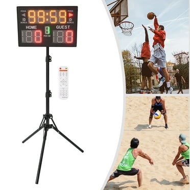 4-Digit Portable Flip Scoreboard, Impact-Resistant, Waterproof, with ...