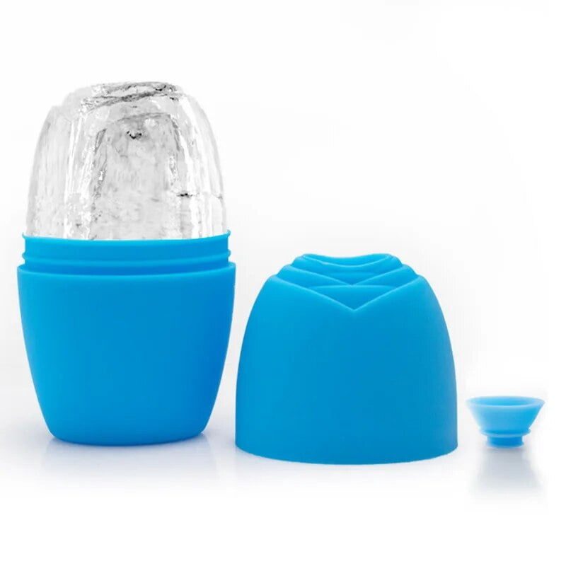 Rodillo de hielo para cara, ojos y cuello, molde de cubitos de hielo ...