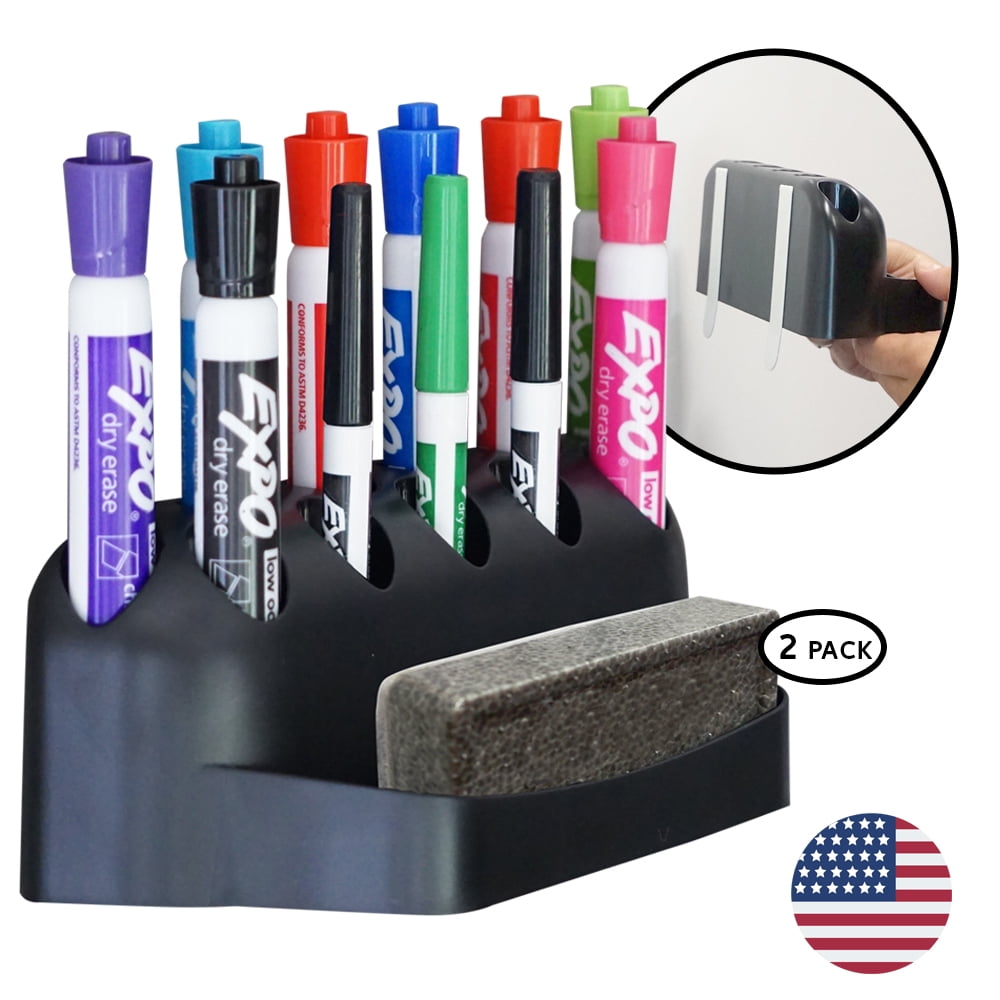 Storage Theory Marker Holder Holds 11 Markers and 1 Eraser - Peel and ...