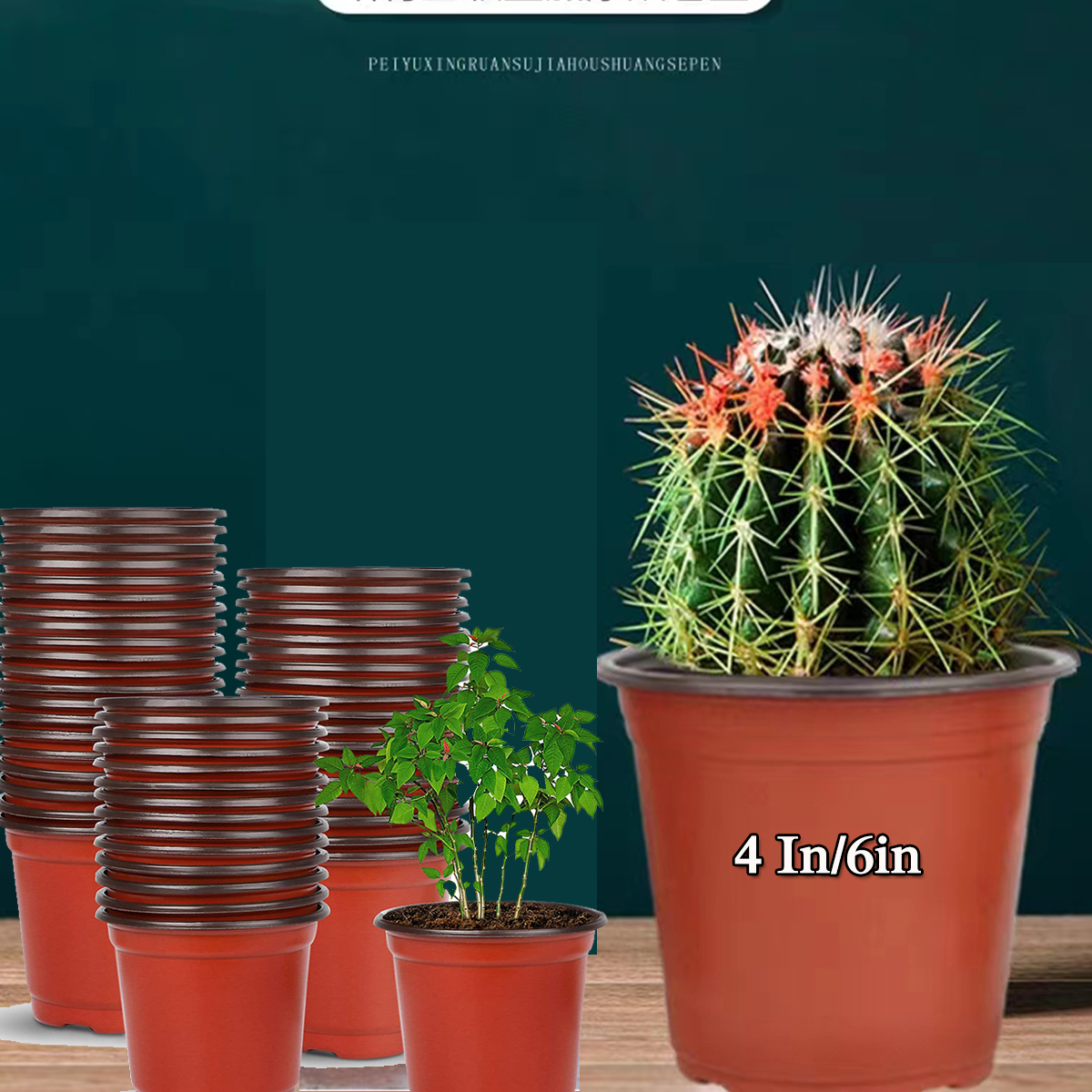 Plastic Plant Nursery Pots Reusable for Seed Starting Seedlings ...