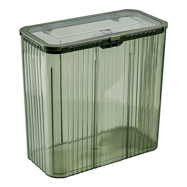 Bote de basura transparente, botes de basura para baño con tapa, bote ...