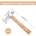 2pcs Ball Peen Hammer 4oz Carbon Steel Hammer Metal Jewelry Hammer Dual ...