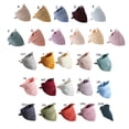 26 Colors Baby for Triangle Cotton Drooler Bibs Two-layer Gauze for ...