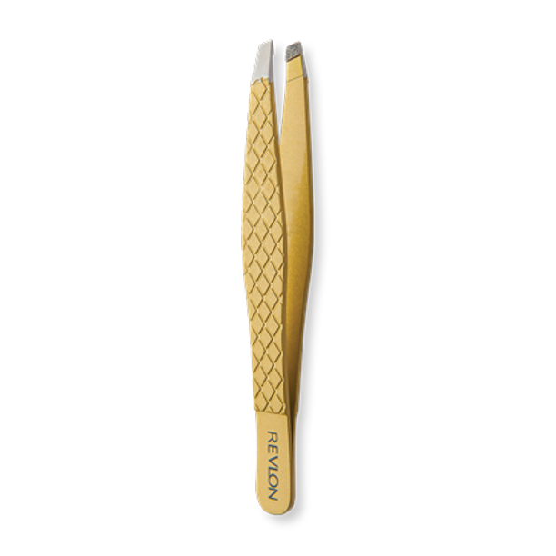 Revlon Gold Series Slant Tip Tweezer, Tips Coated with Diamond ...