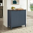32 Fluted Sideboard Storage Cabinet Buffet - 7-Level Adjustable Shelves ...