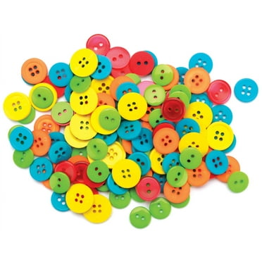 Favorite Findings Black and White Basic Round Sew Thru Buttons, 130 ...