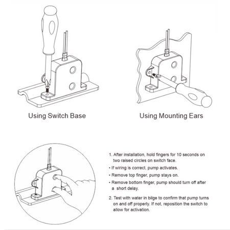 Oubit Electric Field Bilge Pump Switch,Marine Bilge Pump Sensor ...