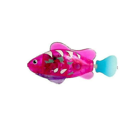 Light Up Electric Swimming Fish Water Play Toy Electronic Pet Fish ...