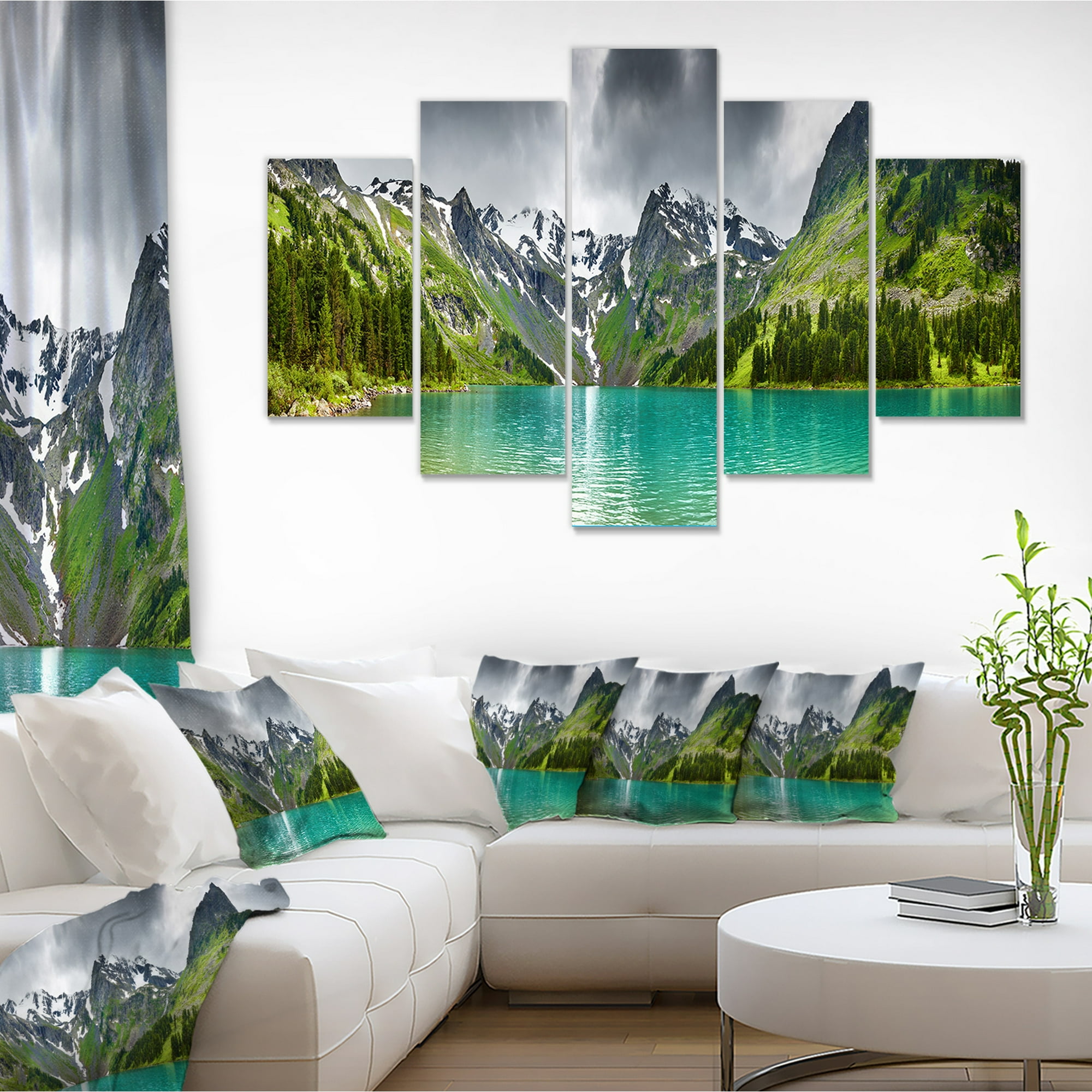Click here for Designart Design Art - Mountain Lake Panorama Othe... prices