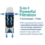 PUR PLUS 30-Cup Water Purifier Pitcher, Filtration System, White ...