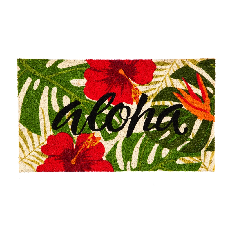 Tropical Aloha Coir Mat - Walmart.com