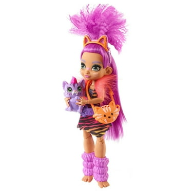 Mattel Cave Club Fernessa Doll Playset with Dinosaur Pet, 5 Pieces ...