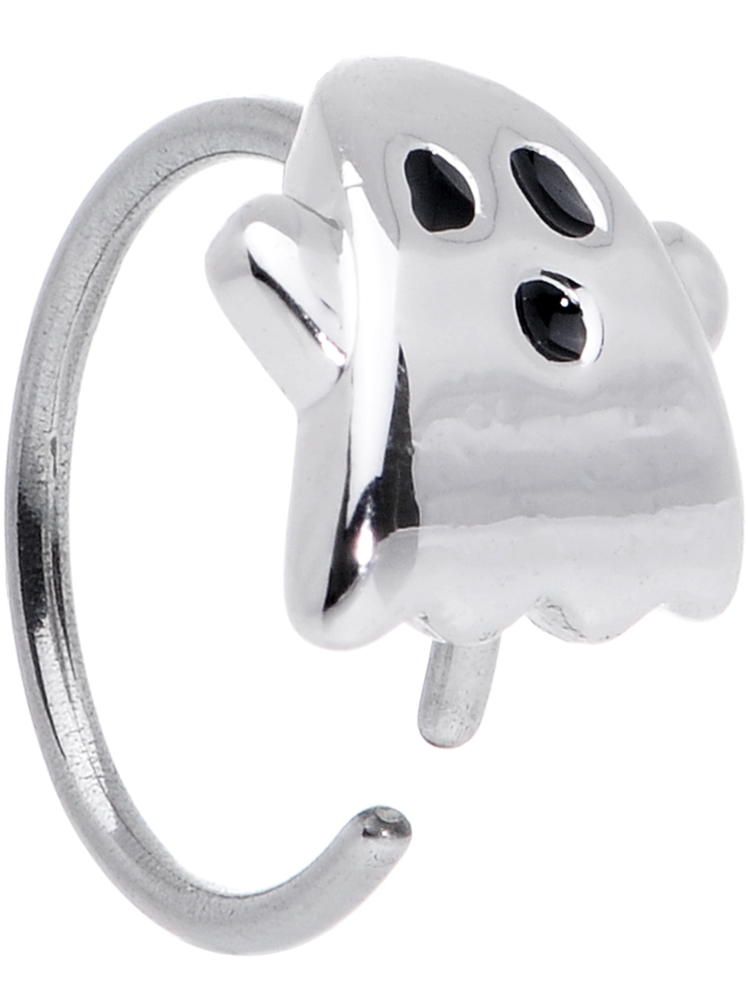 Body Candy Womens 20G 316L Stainless Steel Scary Ghost Nose Ring 8mm ...