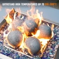 Ceramic Balls 5 inch Gray Round Fire Stones For Fire Pit Bowl and ...