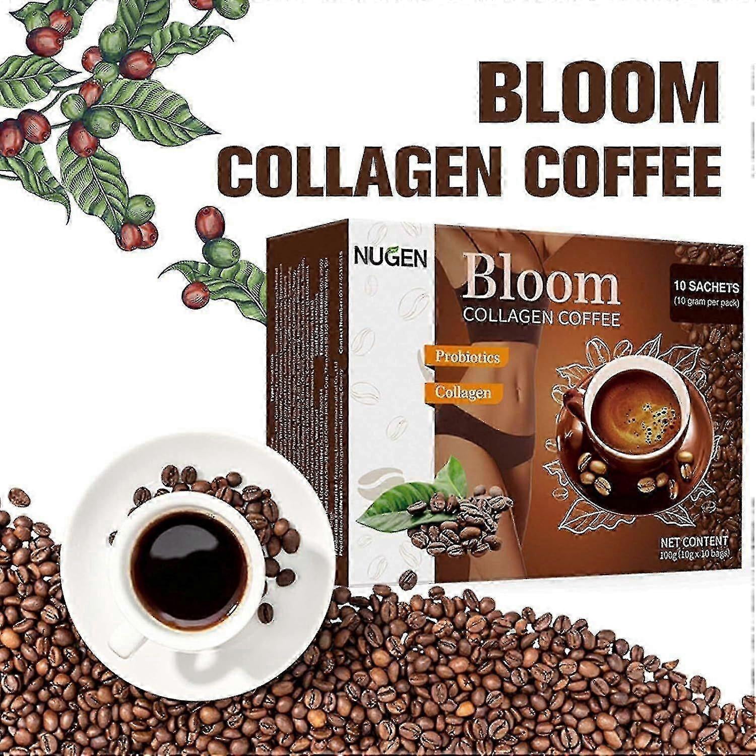 cajas de café con colágeno Nugen Bloom (café orgánico puro) | Bodega ...