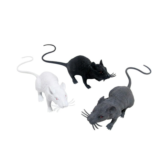 Etereauty Rat Fake Rats Toy Prop Mouse Spooky Kids Decorations Mice ...