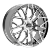 Motiv 20x8.5 5X4.50 432C Rigor Chrome Wheel Rim - Walmart.com