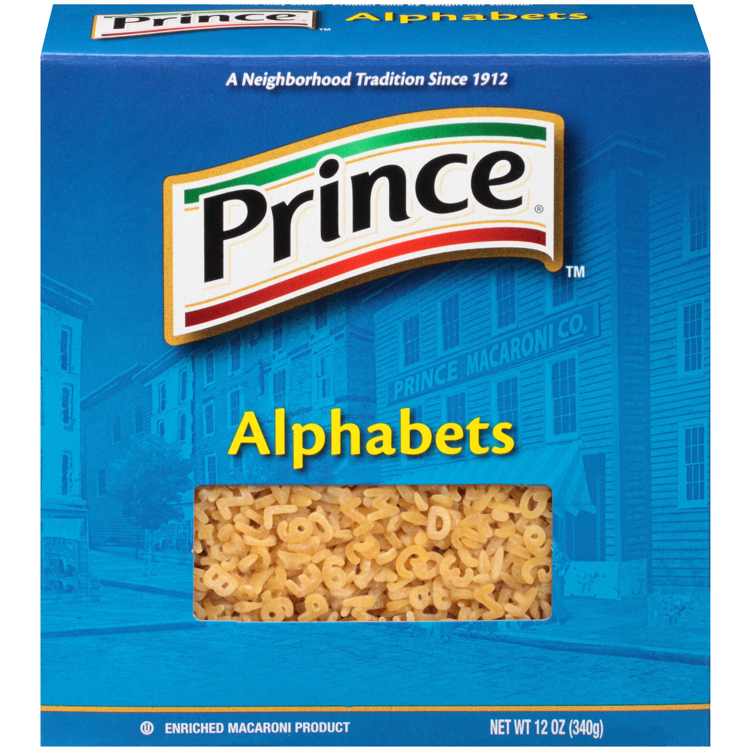 Prince Alphabets Pasta 12 Oz Box Walmart Prince Alphabets Pasta 12 Oz Box Walmart
