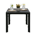 Abble Steel Slat End Table, Black - Walmart.com