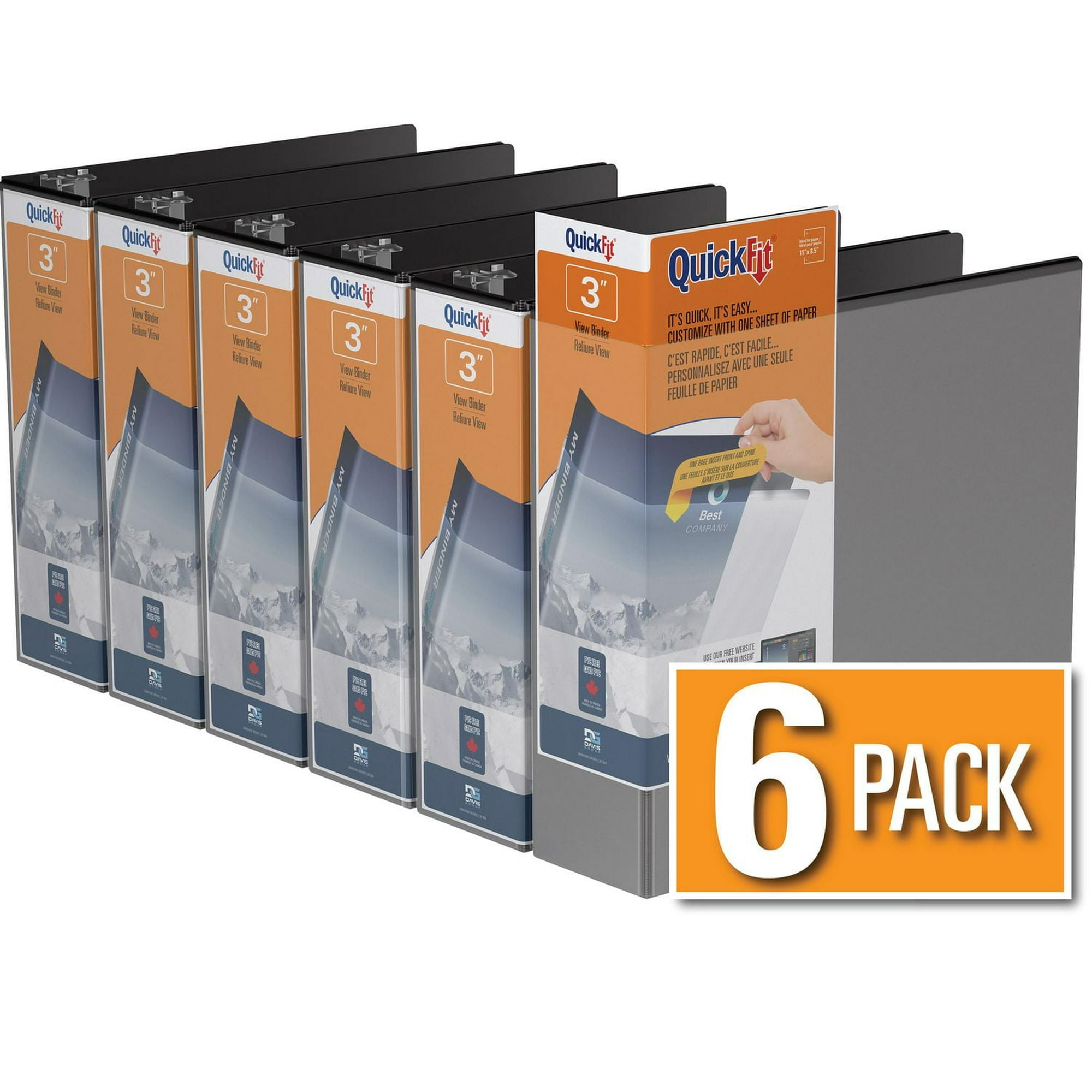 Click here for Quickfit View Binder  D Ring  6 Pack  3 prices