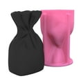 DIY Gypsum Paper Bag Vase Flowerpot Silicone Mold for Plaster Cement ...