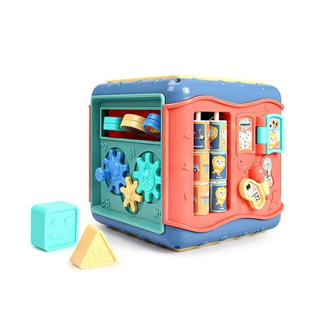 Enqiretly Six Sides Box Baby Play Box Six Sides Play Cube Activity Play ...