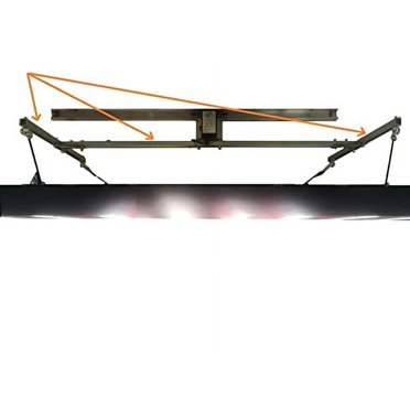 VEVOR Grow Light Mover, Light Mover Kit 10.8 ft, Light Mover Motor 0 ...