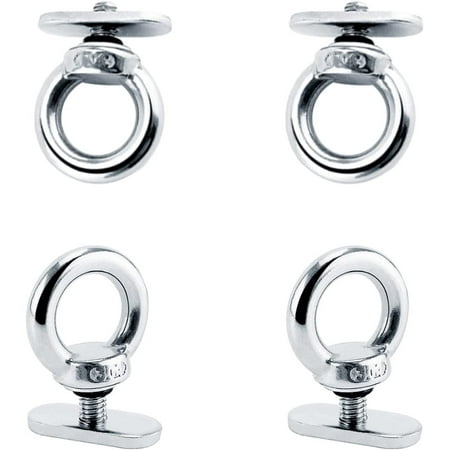 TILIYHELLO Set of 4 Stainless Steel Lashing Eyelets for Kayak Rail ...