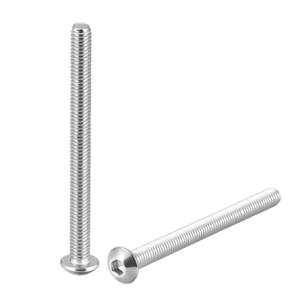 M4x50mm Machine Screws Hex Socket Round Head Screw 304 Stainless Steel ...