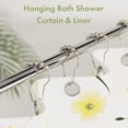 ZYLER- Amazer Rust-Resistant Stainless Steel Shower Curtain Rings Hooks ...
