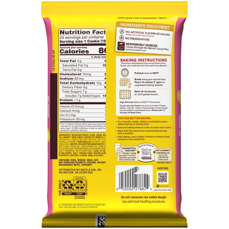 Nestle Chocolate Chips Nutrition Facts