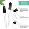 1 Set Straight & Curve Tip Glass Droppers Graduated Pipettes White ...