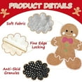 Gingerbread Man Shaped Carpet Christmas Doormat,Cute Gingerbread Bath ...