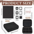 1Set 100Pcs Square Plastic Coin Holder Box Collection Storage for Coins ...