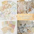 400Pcs Vintage Floral Scrapbook Paper & Journaling Stickers Set - 4 ...