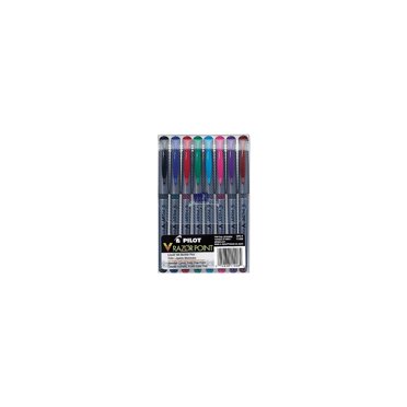 Pilot Razor Point II Super Fine Marker Pen, Black Ink, .2mm, Dozen ...