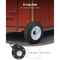 KFFKFF Shipping Container Wheels Kit with 6-Lug Axle, Heavy Duty Design ...