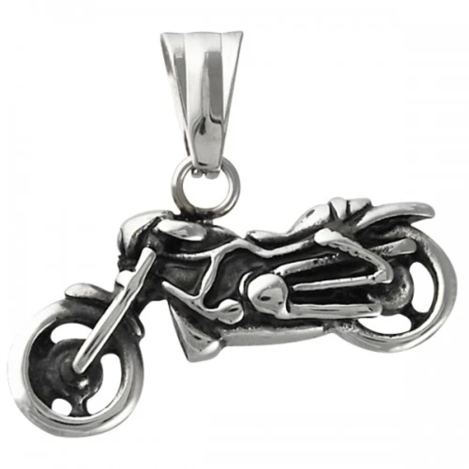 Stainless Steel Motorcycle Pendant - Walmart.com