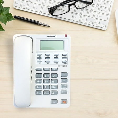 Corded Teleph, Caller ID with LCD Display Redial\P, Volume Control, Ph ...