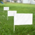 Anley White Mini Flag 12 Pack - Hand Held Small Miniature Solid White ...