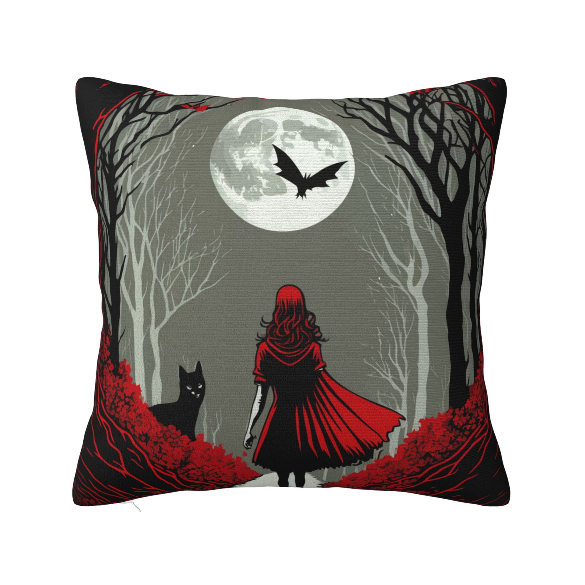 ZICANCN Fable Wolf Girl Predator Decorative Throw Pillow Covers, Bed ...