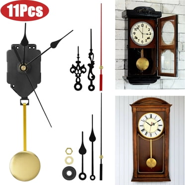 Silent Quartz Clock Movement Kit, DIY Wall Clock Mechanism Parts, Black ...